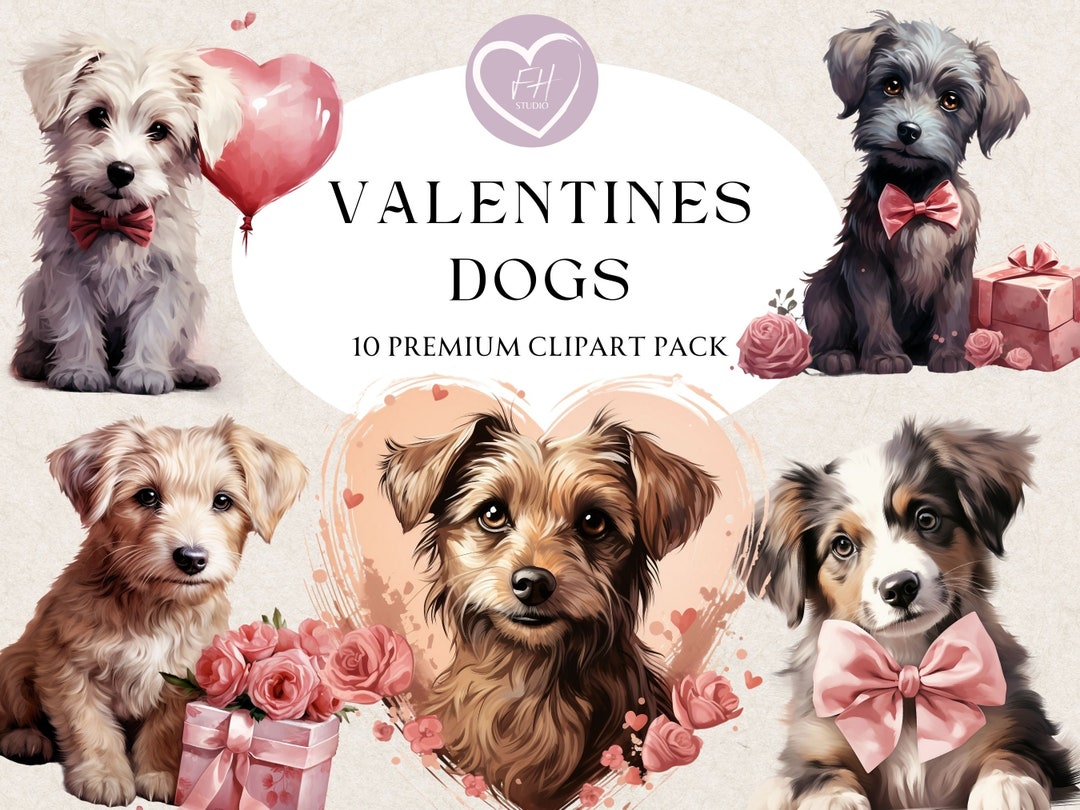 Valentines Day Dogs Clipart 10 PNG Valentines Day Dog Clipart ...