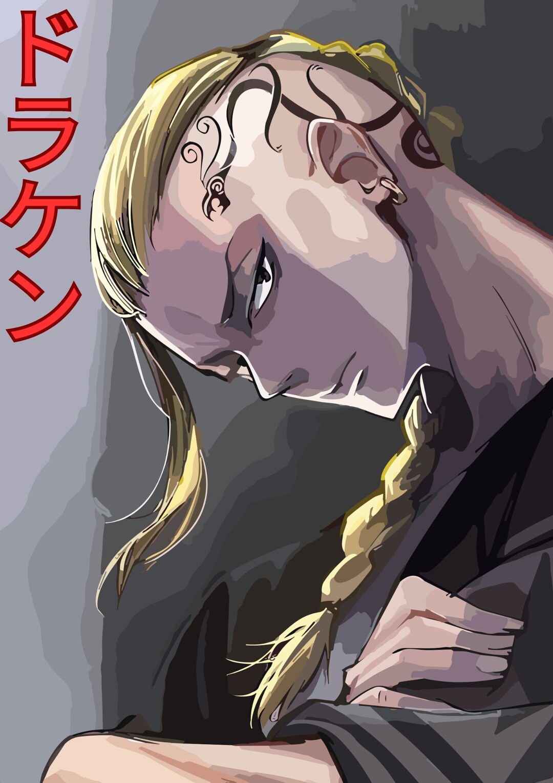 Tokyo Revengers Draken,anime Poster,minimalist Poster,aesthetic Poster ...