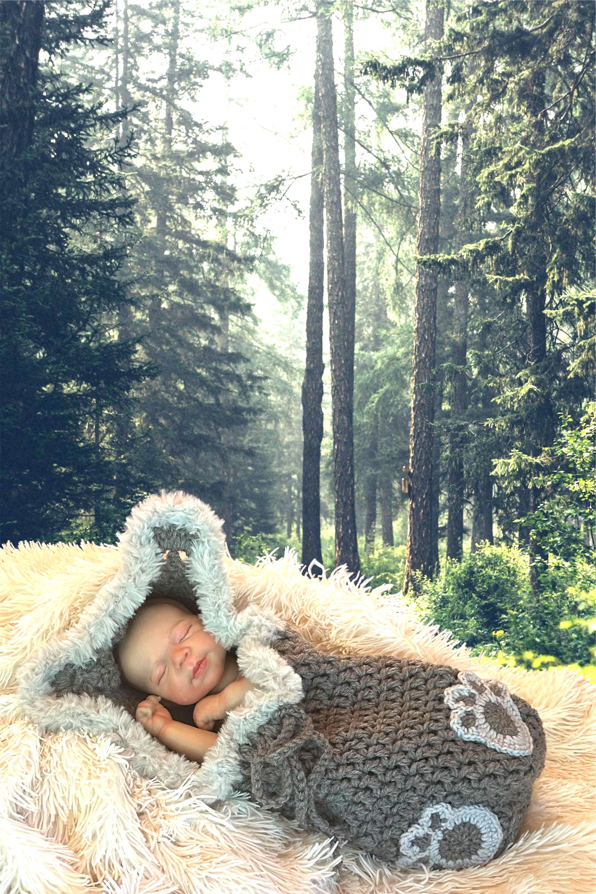 Crochet Teddy Bear Cocoon | Newborn Photo Prop, Baby Shower Gift - Etsy