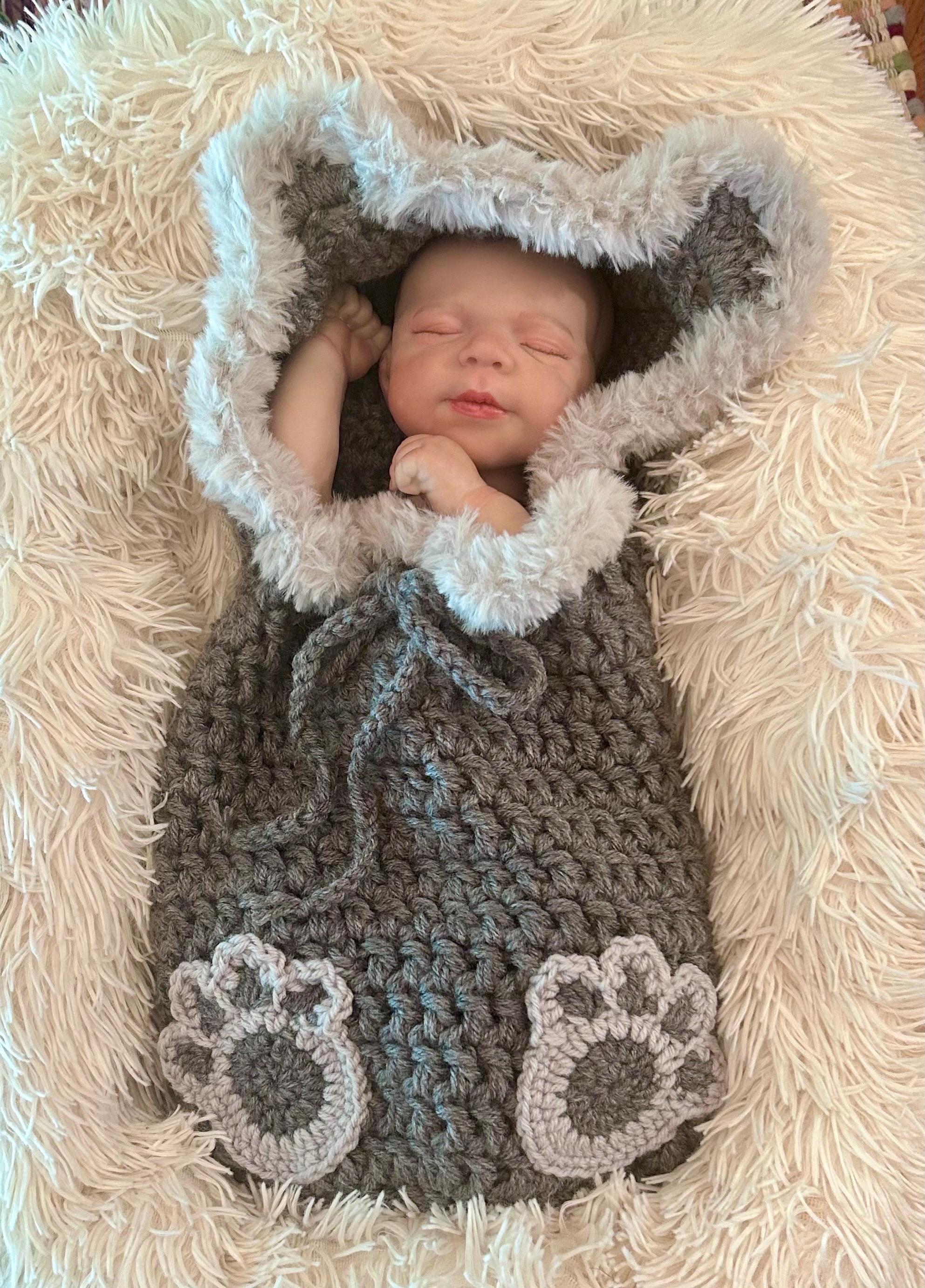 Crochet Teddy Bear Cocoon | Newborn Photo Prop, Baby Shower Gift - Etsy