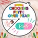 Faith Over Fear Scripture Coloring Wheel, Bible Lesson for Kids, Games ...