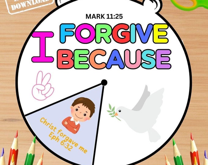 Faith Over Fear Scripture Coloring Wheel, Bible Lesson for Kids, Games ...