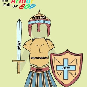 Armor of God Printable Activity, Bible Lesson, Ephesians, Sword of the ...