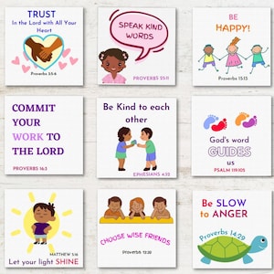 Christian Affirmation Cards for Little Ones, Christian Affirmations for ...