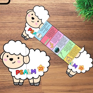 Psalm 23 Folding Surprise Bible Craft, Bible Lesson, Psalm Craft ...