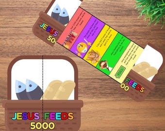 Loaves and Fish Bible Craft: Jesus Feeds 5000 Activity (printable PDF ...