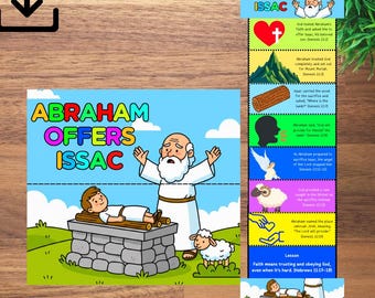 Abraham Offers Isaac Folding Surprise Bible Story Craft, Bible Lesson ...
