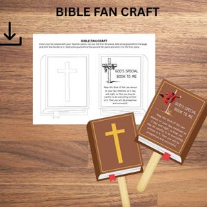 Holy Bible Fan Craft for Kids Sunday School Lesson, Word of God ...