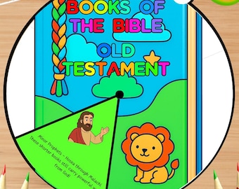 Books of the Bible, Old Testament Coloring Cube, Printable Bible ...