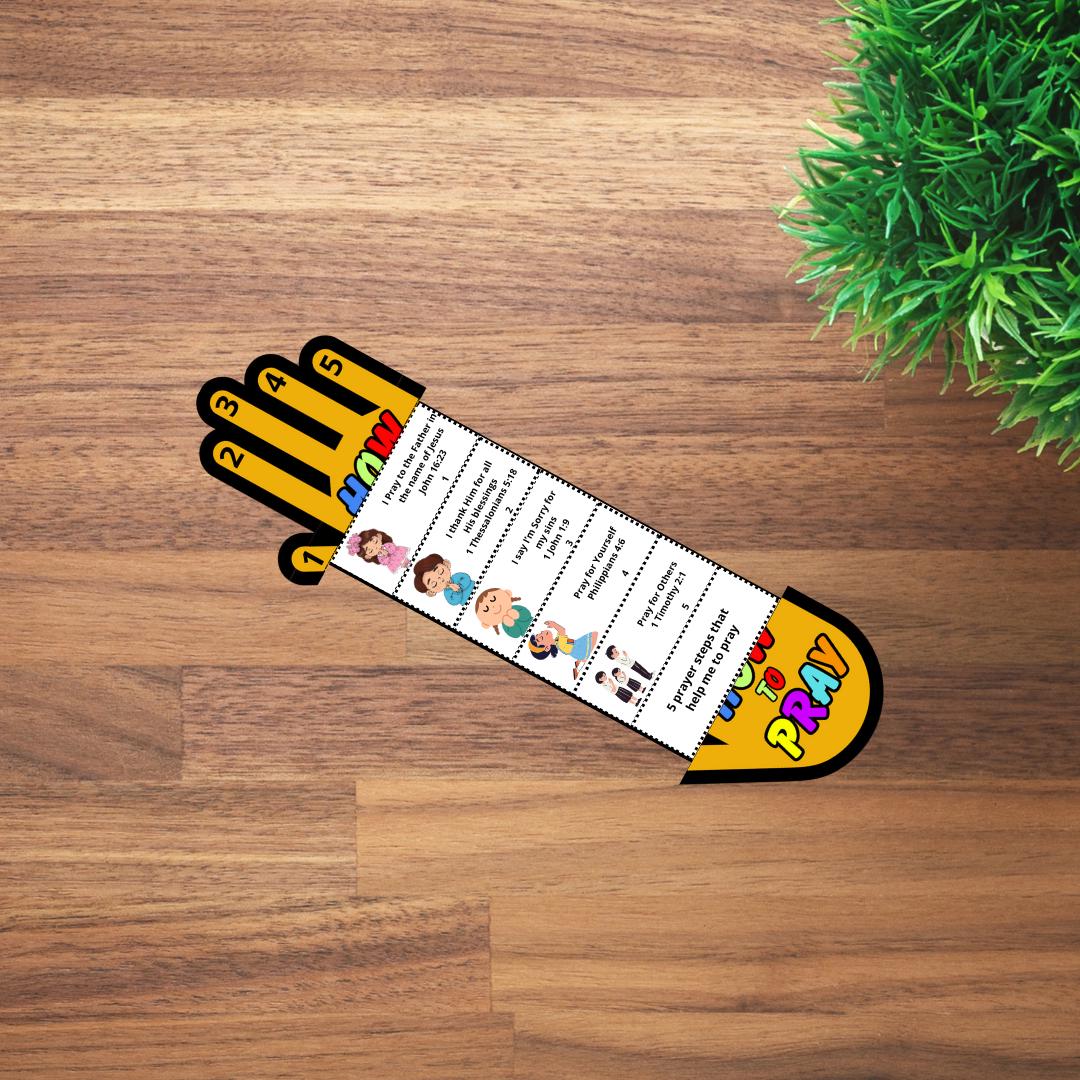 How to Pray Craft for Kids | Sunday School Bible Lesson | Learn to Pray ...