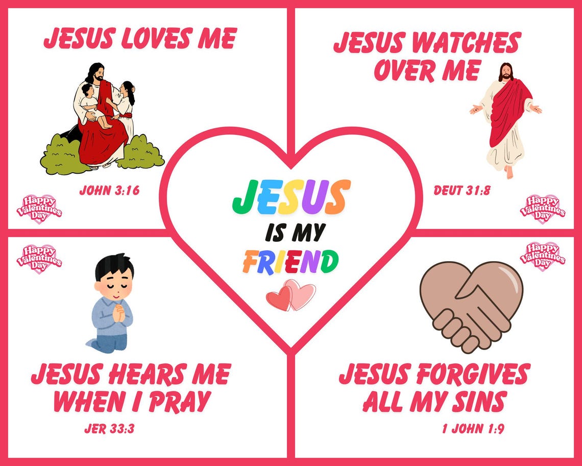 Jesus is My Friend Puzzle Craft for Kids | Christian Activity | Sunday ...