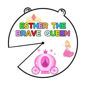 Queen Esther Coloring Wheel, Esther Bible Study Craft, Printable Bible ...