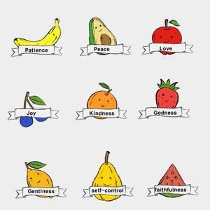 Fruit of the Spirit Matching Printable Game, Galatians 5 Activity ...