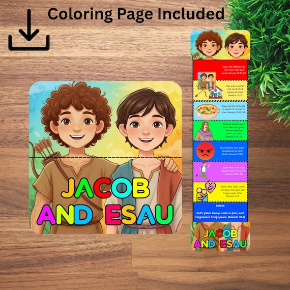 Jacob And Esau Bible Story For Kids
