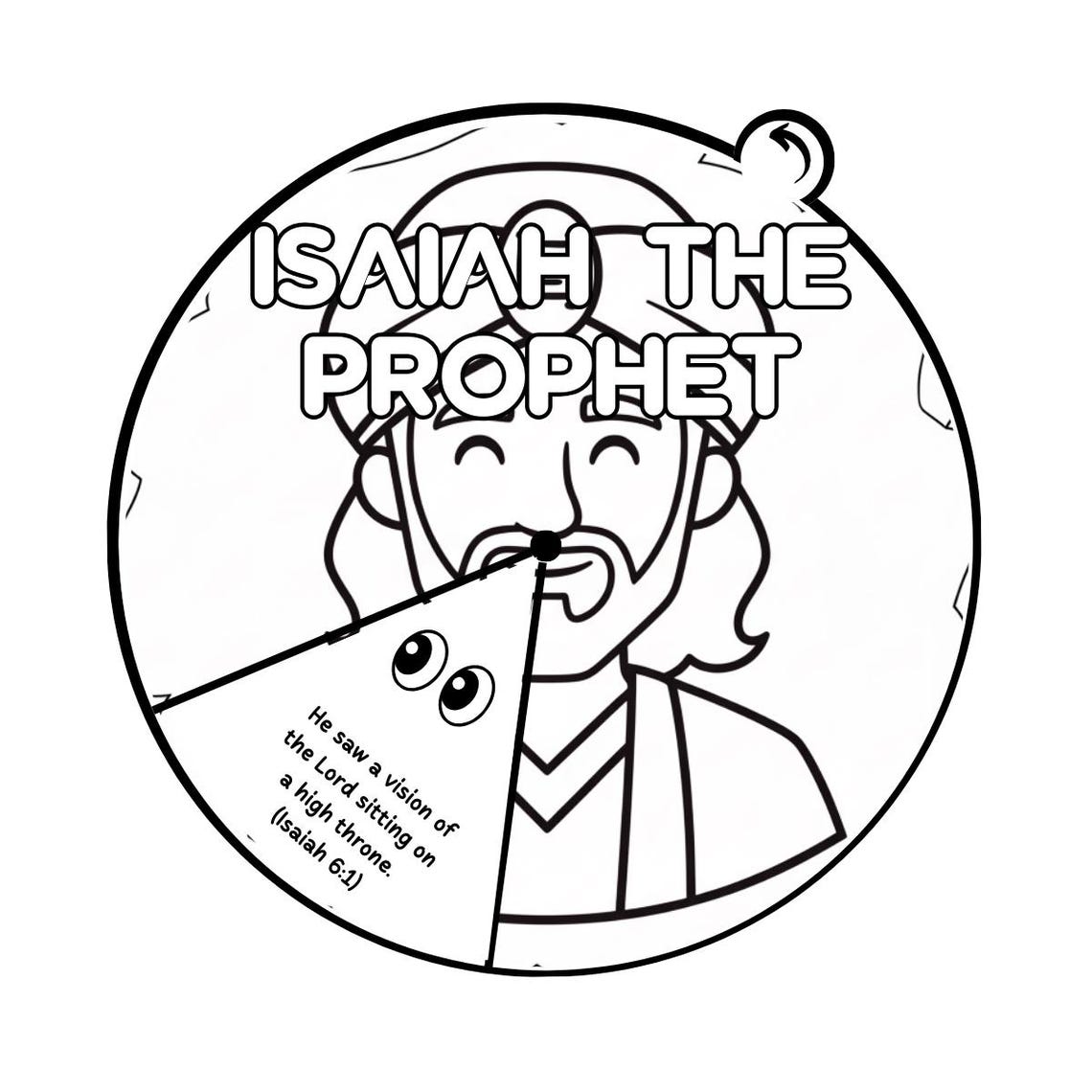 Isaiah the Prophet Wheel, Bible Craft, Bible Story Lesson, Sunday ...