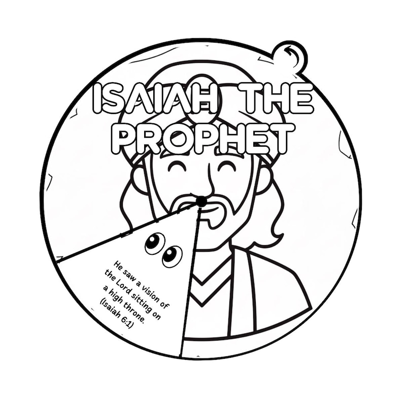 Isaiah the Prophet Wheel, Bible Craft, Bible Story Lesson, Sunday ...