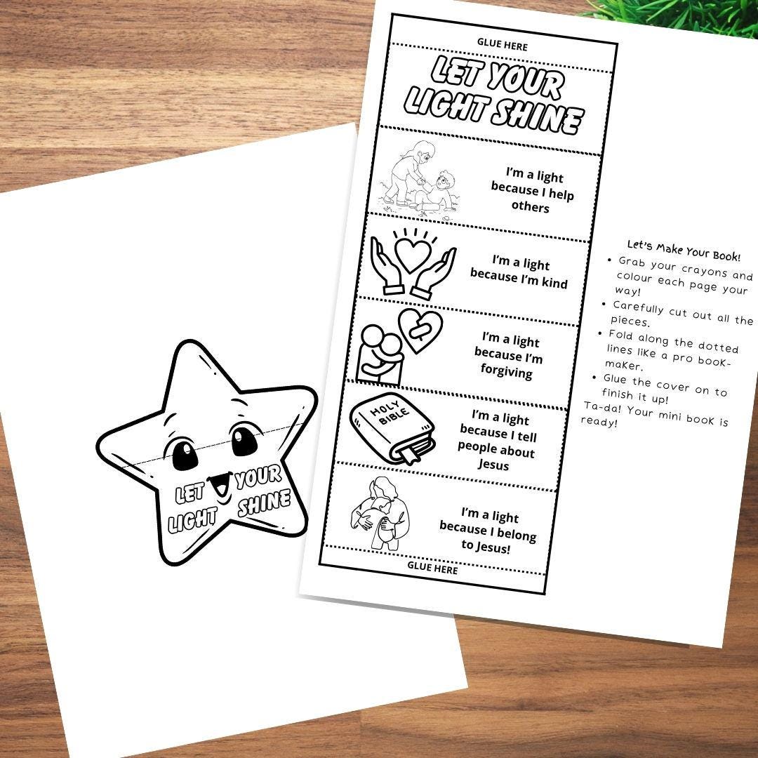 Let Your Light Shine Craft, Sunday School, Great Commission, Jesus ...