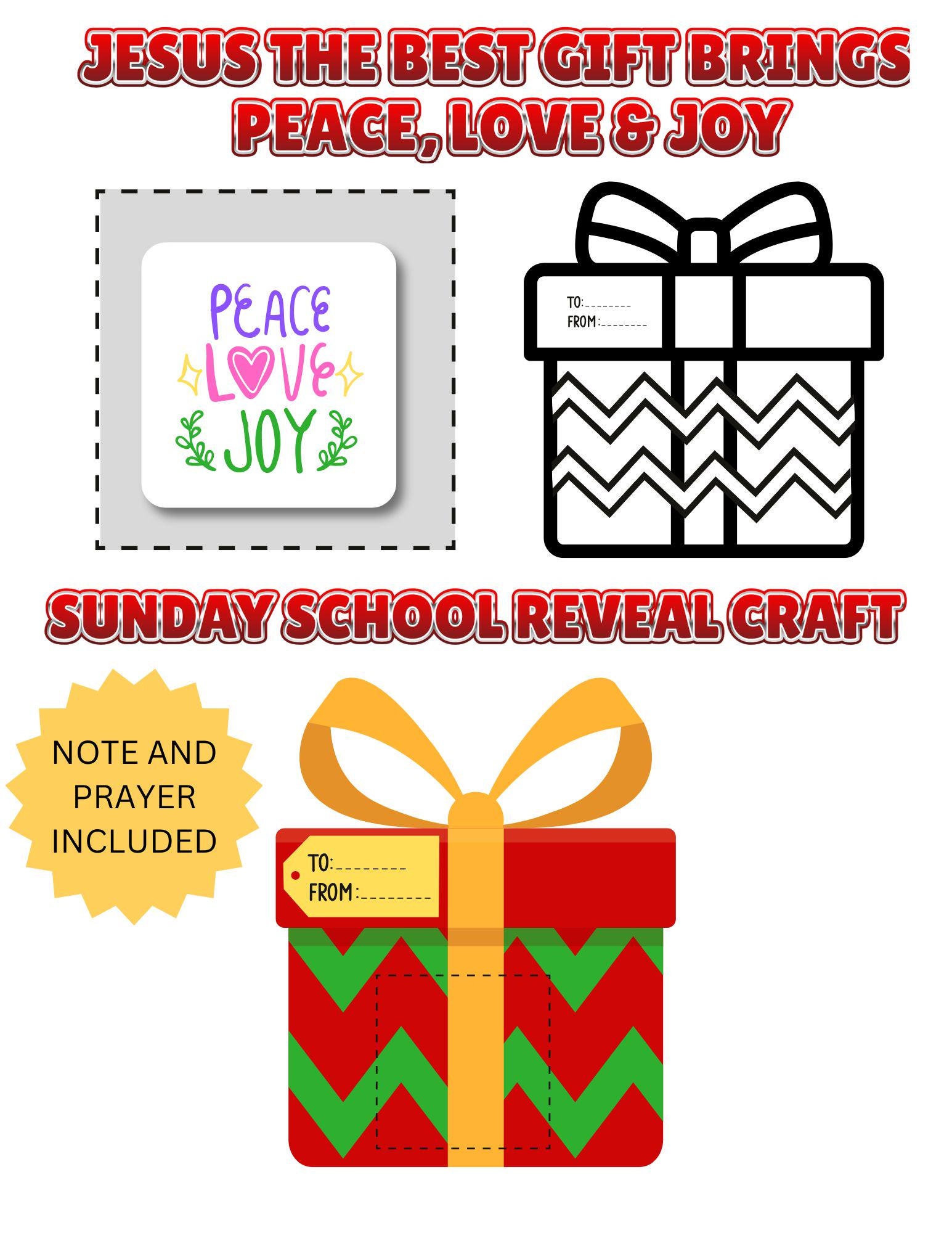 Jesus is the Best Gift Craft, Christmas Bible Craft, Birth of Jesus ...