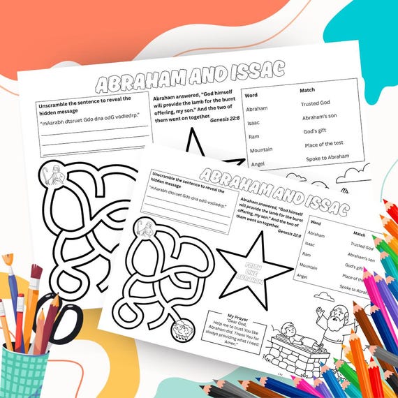 Abraham And Isaac Lesson Activities