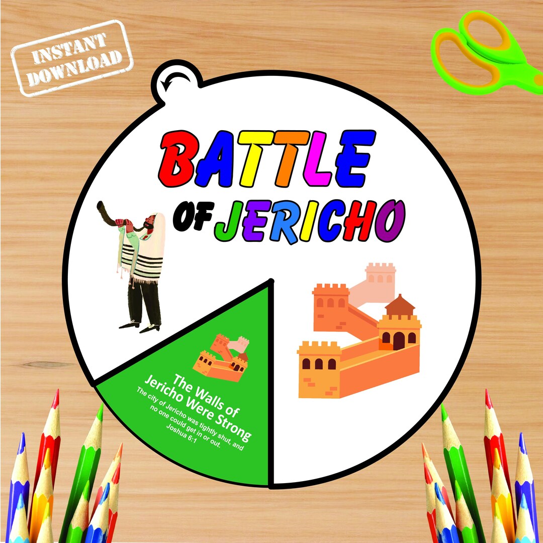 Joshua and the Battle of Jericho Bible Craft, Sunday School Craft ...