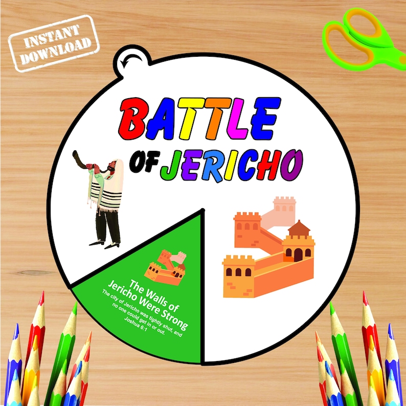 Joshua and the Battle of Jericho Bible Craft, Sunday School Craft ...