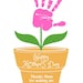 Mother’s Day Handprint Craft, Flower Pot - Personalize With Child's ...
