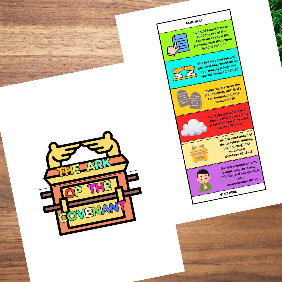 Ark of the Covenant Craft for Kids, DIY Interactive Bible Craft Inside ...
