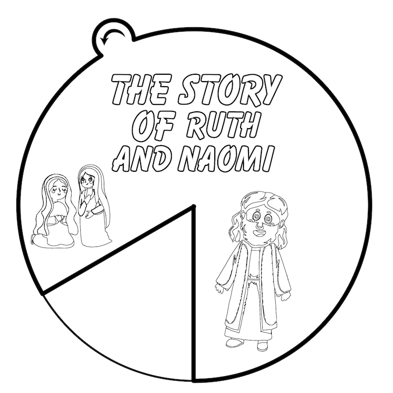 Ruth and Naomi Sunday School Craft Activity, Kids Bible Study, Bible ...