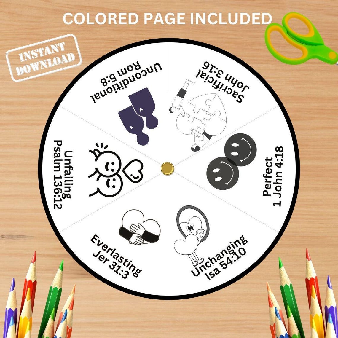 God's Love Coloring Pages for Kids, Sharing God's Love Craft, God's ...