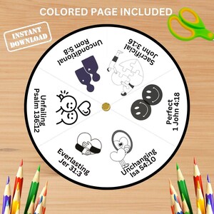 God's Love Coloring Pages for Kids, Sharing God's Love Craft, God's ...