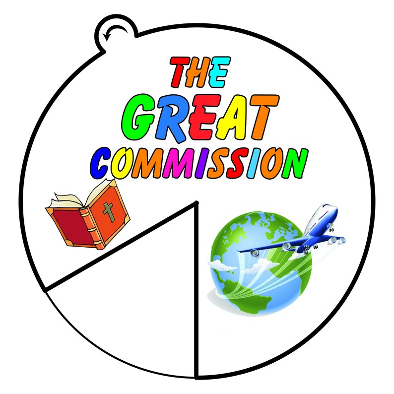 The Great Commission Coloring Wheel, Printable Bible Activity, Kids ...