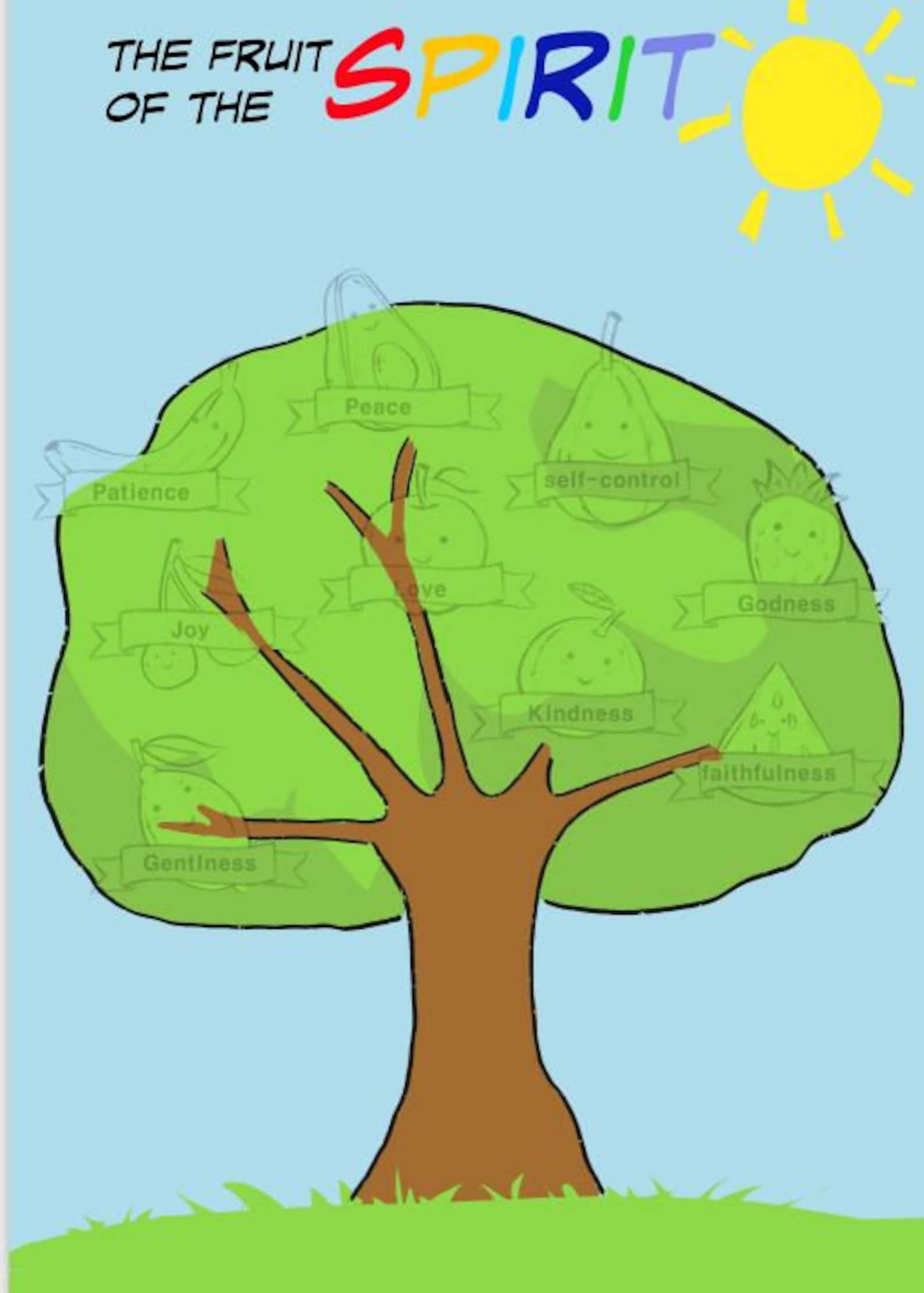 Fruit of the Spirit Matching Printable Game, Galatians 5 Activity ...