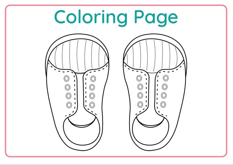 Shoe Lacing Cards, Printable Shoe Tying Practice, Shoelaces, Kid's Fine ...