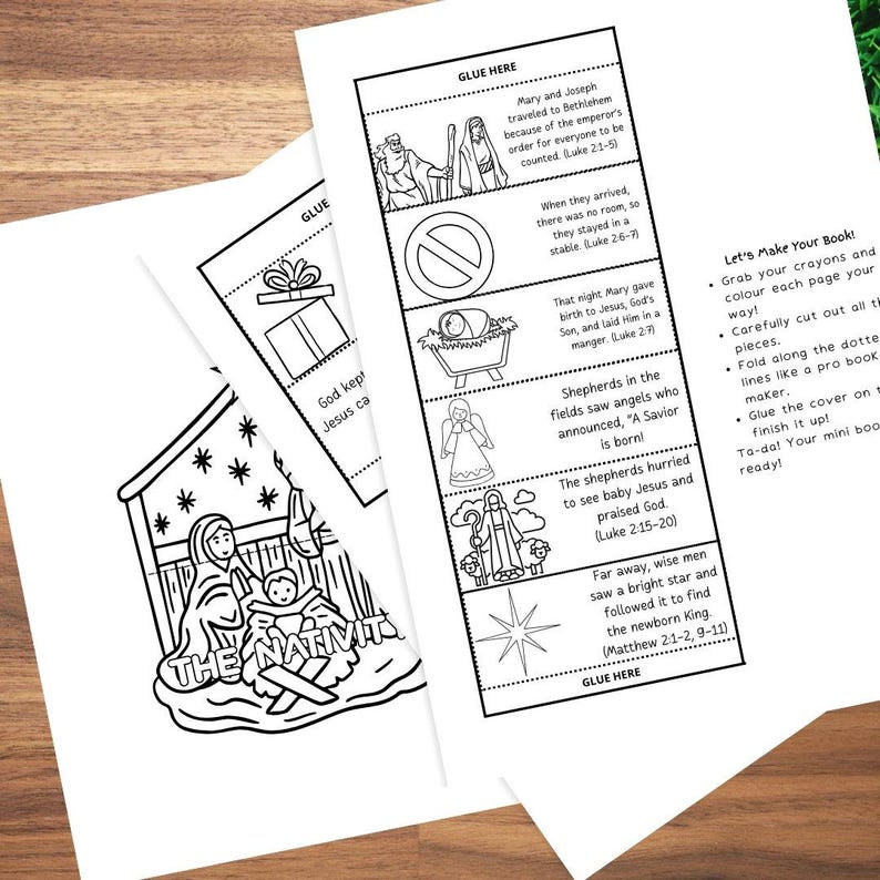 The Nativity Folding Surprise, Christmas Bible Craft, Baby Jesus Sunday ...