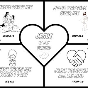 Jesus is My Friend Puzzle Craft for Kids | Christian Activity | Sunday ...