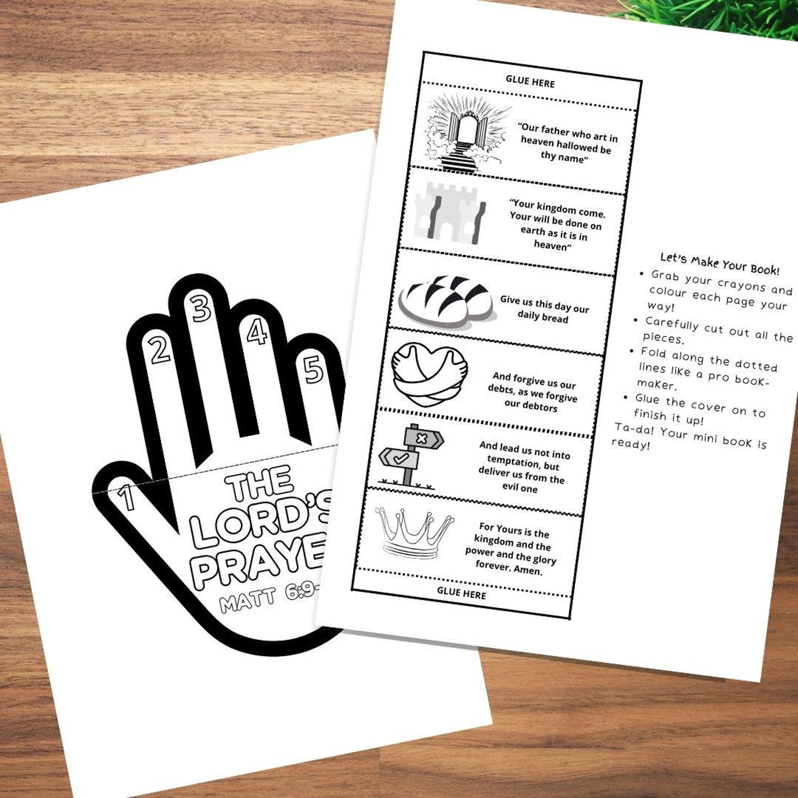 The Lord's Prayer | How to Pray Craft for Kids | Sunday School Bible ...