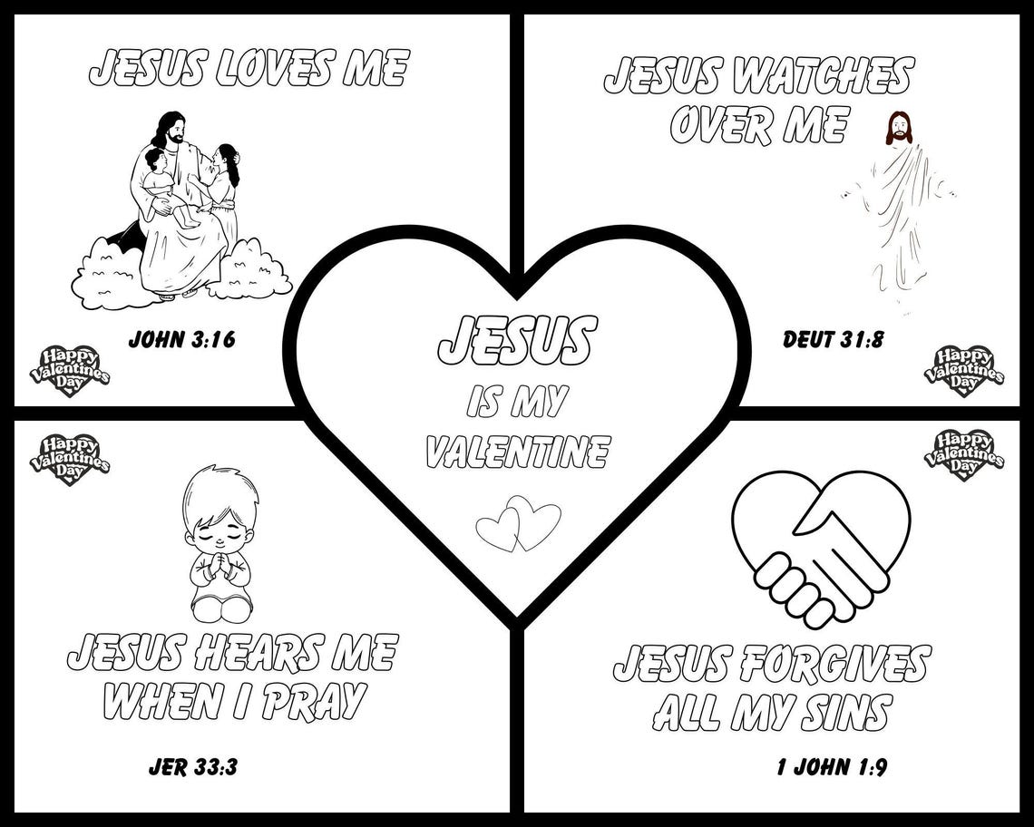 Jesus is My Valentine Puzzle Craft for Kids | Christian Activity ...