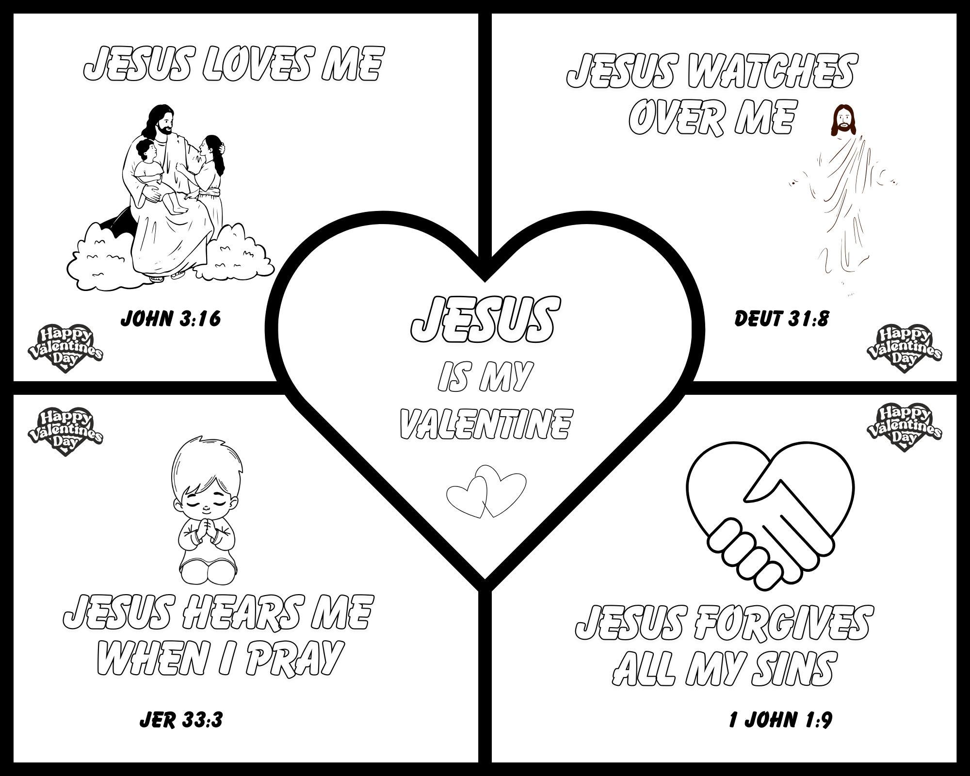 Jesus is My Valentine Puzzle Craft for Kids | Christian Activity ...