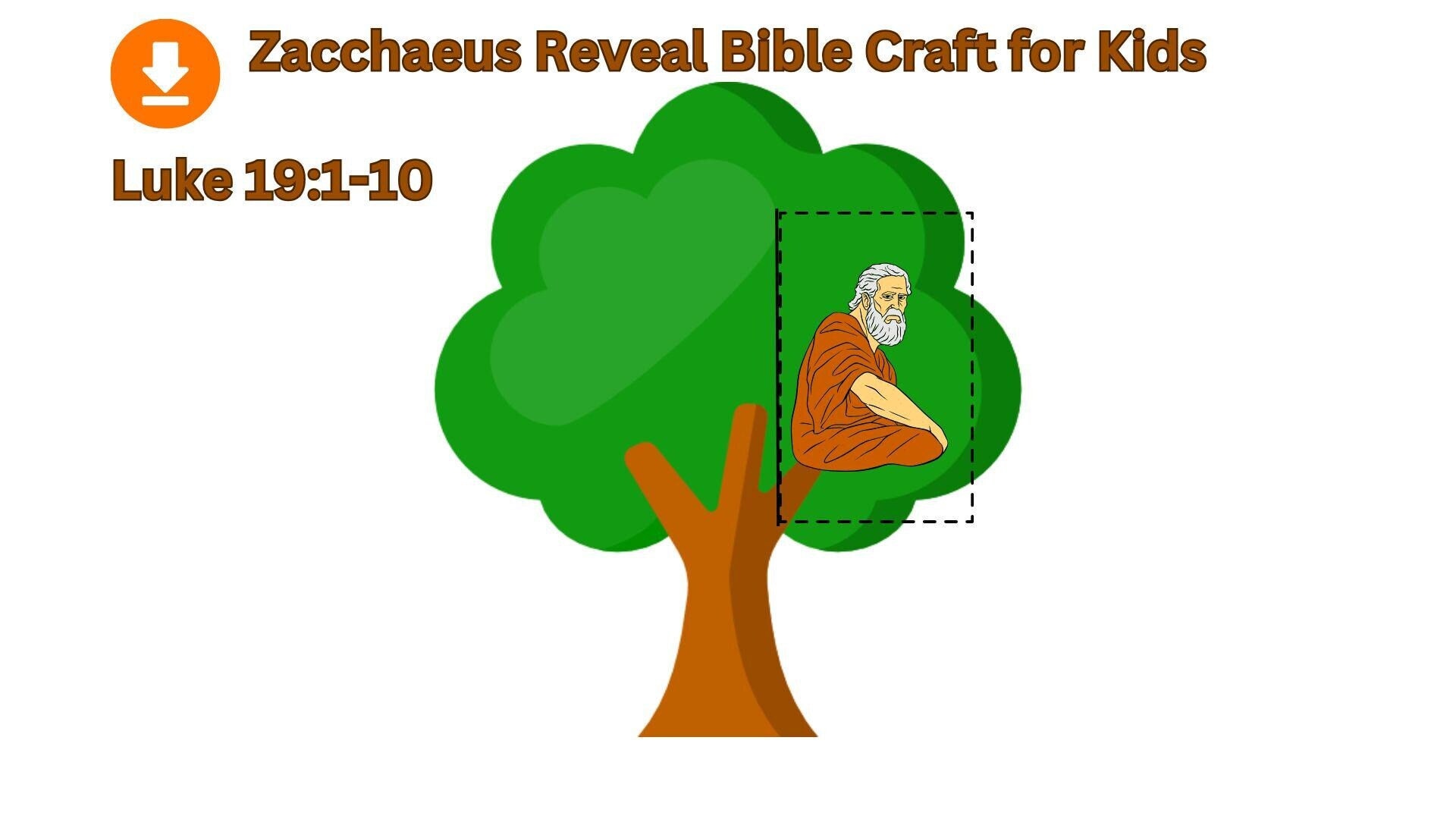 Zacchaeus In A Tree Bible Craft For Sunday School From Www