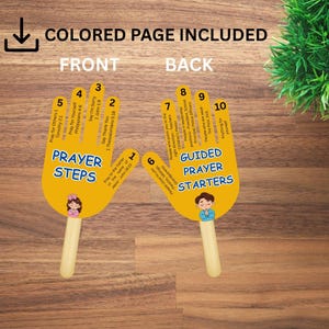 How to Pray Fan Craft for Kids Sunday School Bible Lesson, Learn to ...