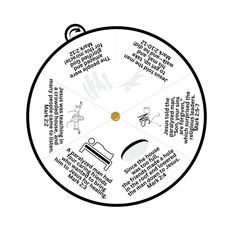 Jesus Heals a Paralyzed Man Bible Craft for Kids, Miracles of Jesus ...