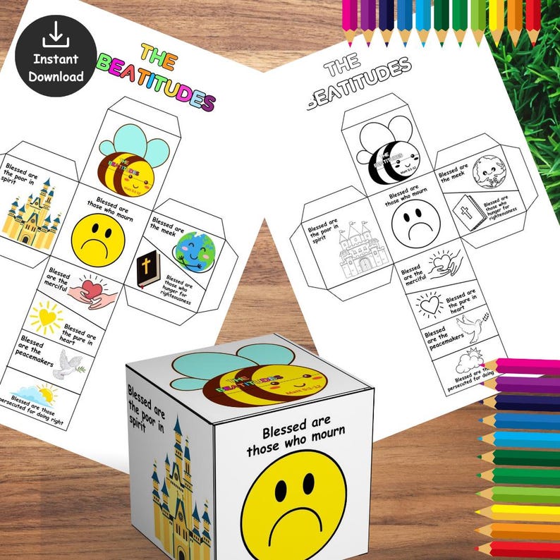 I Obey God Craft| Activity Cube Bible Craft| Bible Lesson| Sunday ...