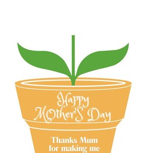 Mother’s Day Handprint Craft, Flower Pot - Personalize With Child's ...
