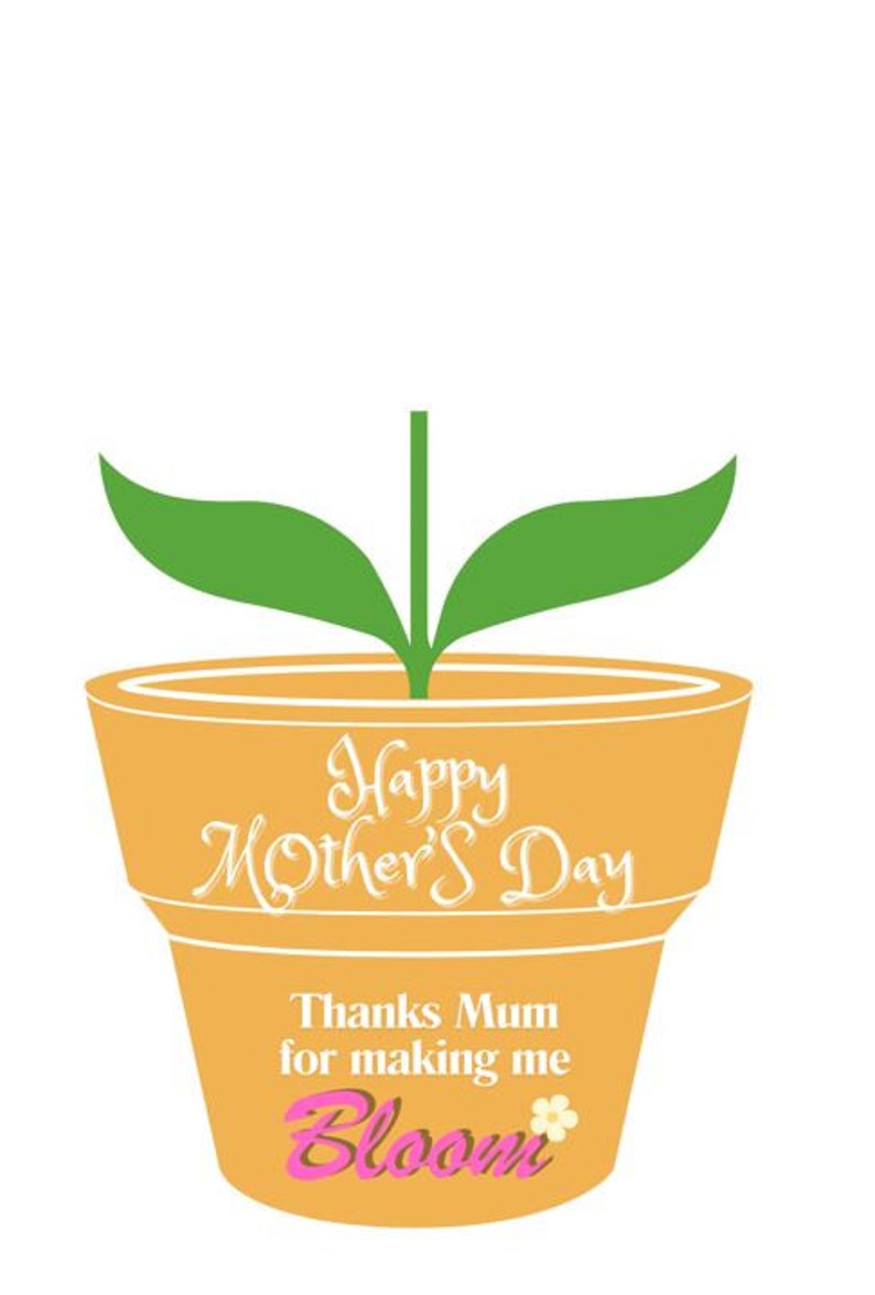 Mother’s Day Handprint Craft, Flower Pot - Personalize With Child's ...