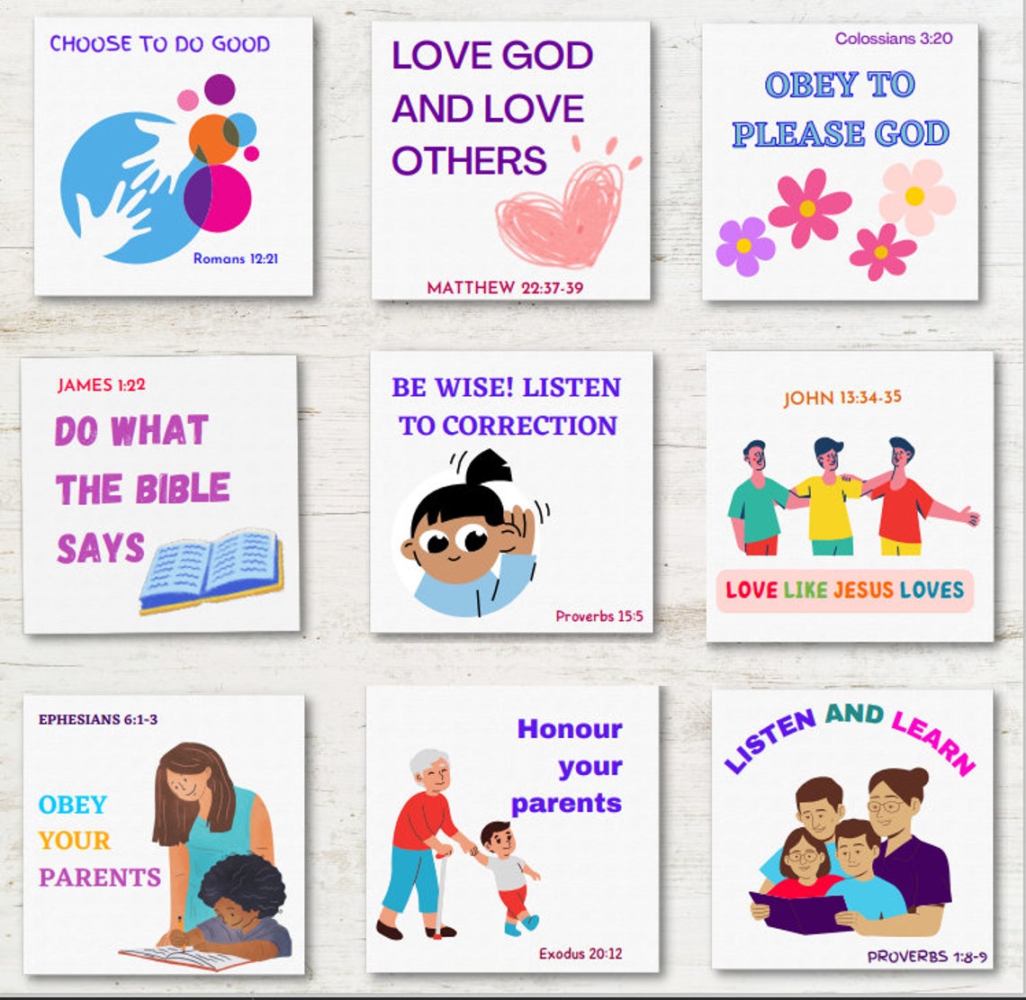 Christian Affirmation Cards for Little Ones, Christian Affirmations for ...