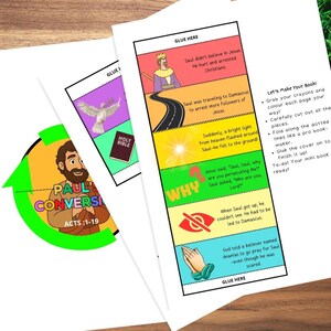 From Saul to Paul Coloring Wheel, Bible Story Activity for Kids ...
