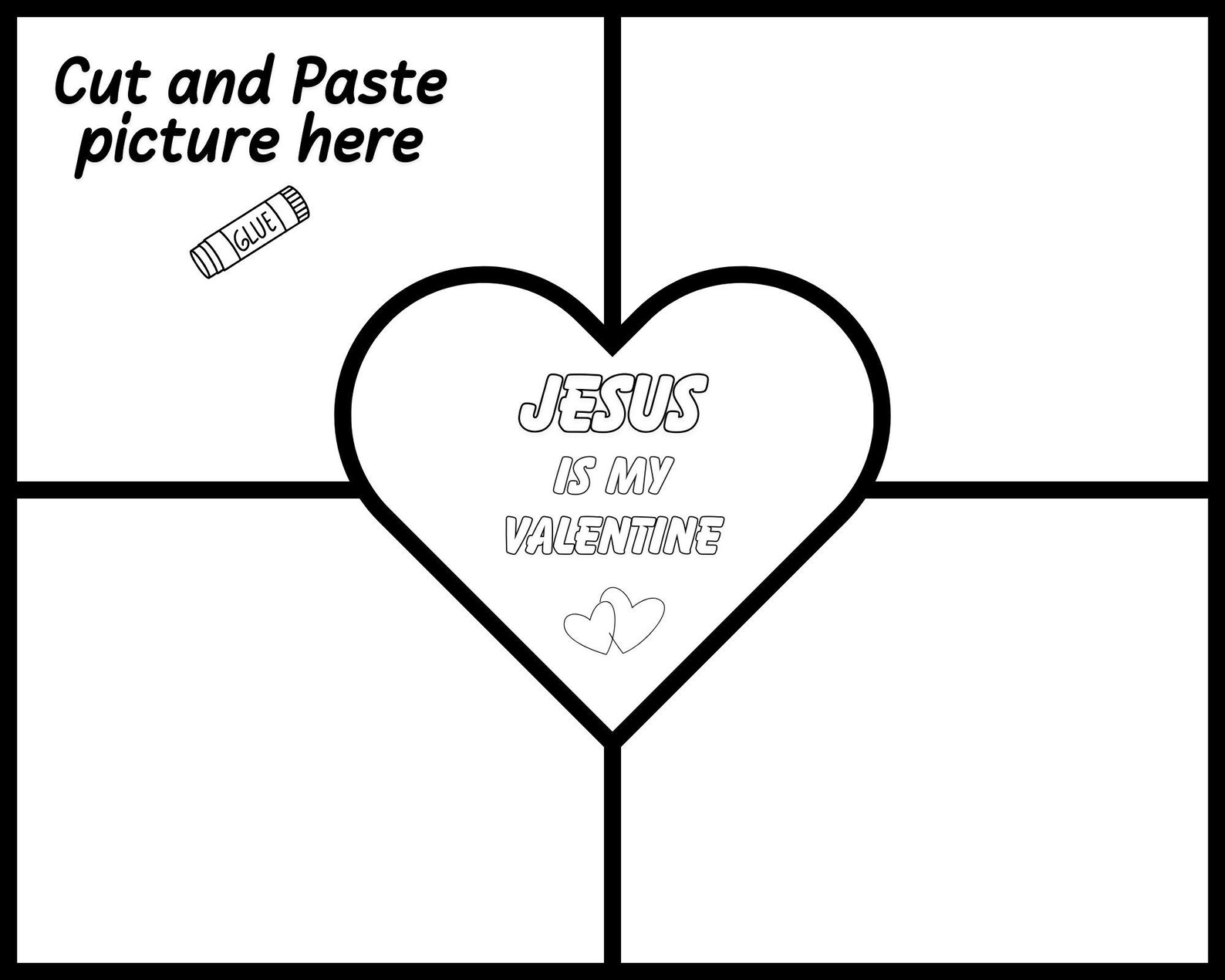 Jesus is My Valentine Puzzle Craft for Kids | Christian Activity ...