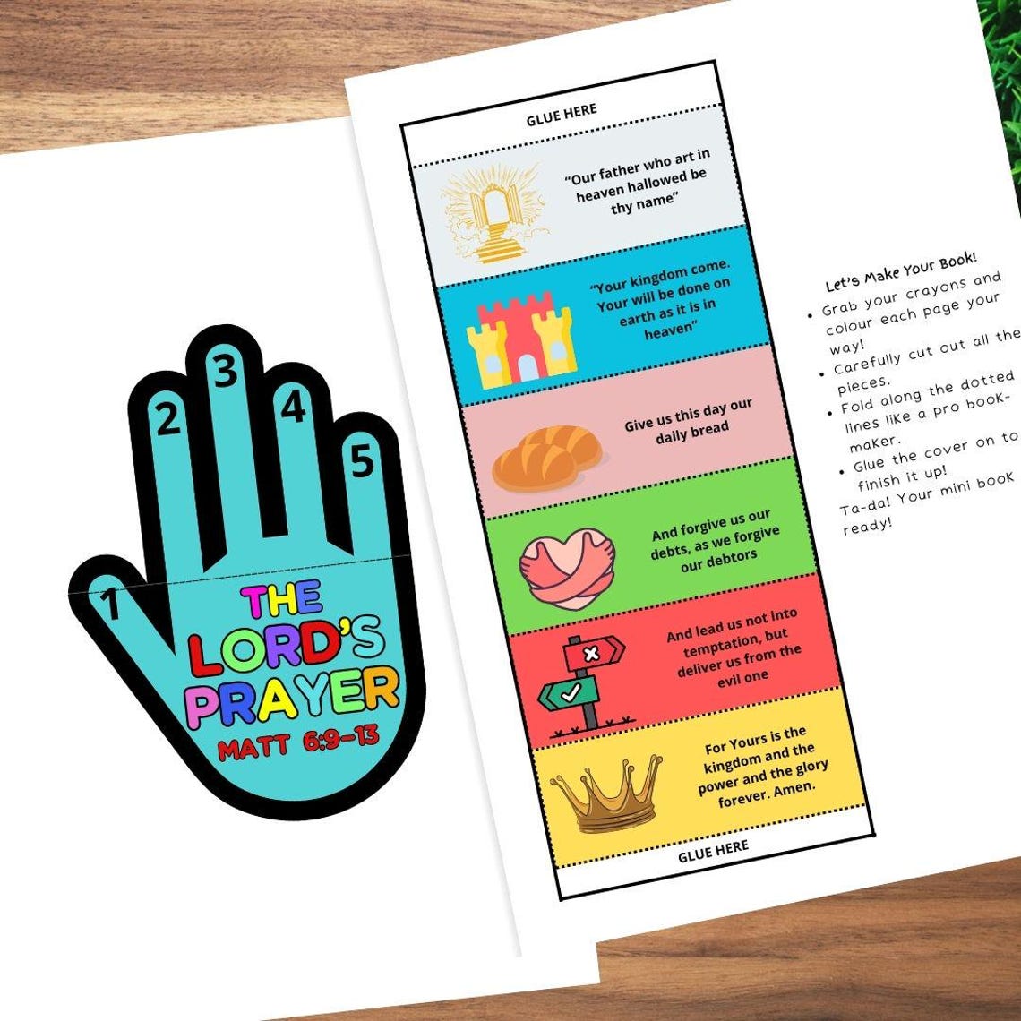 The Lord's Prayer | How to Pray Craft for Kids | Sunday School Bible ...