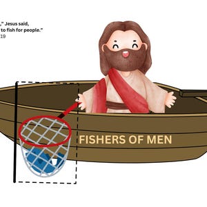 Fishers of Men Bible Craft for Kids, 12 Disciples of Jesus, Sunday ...