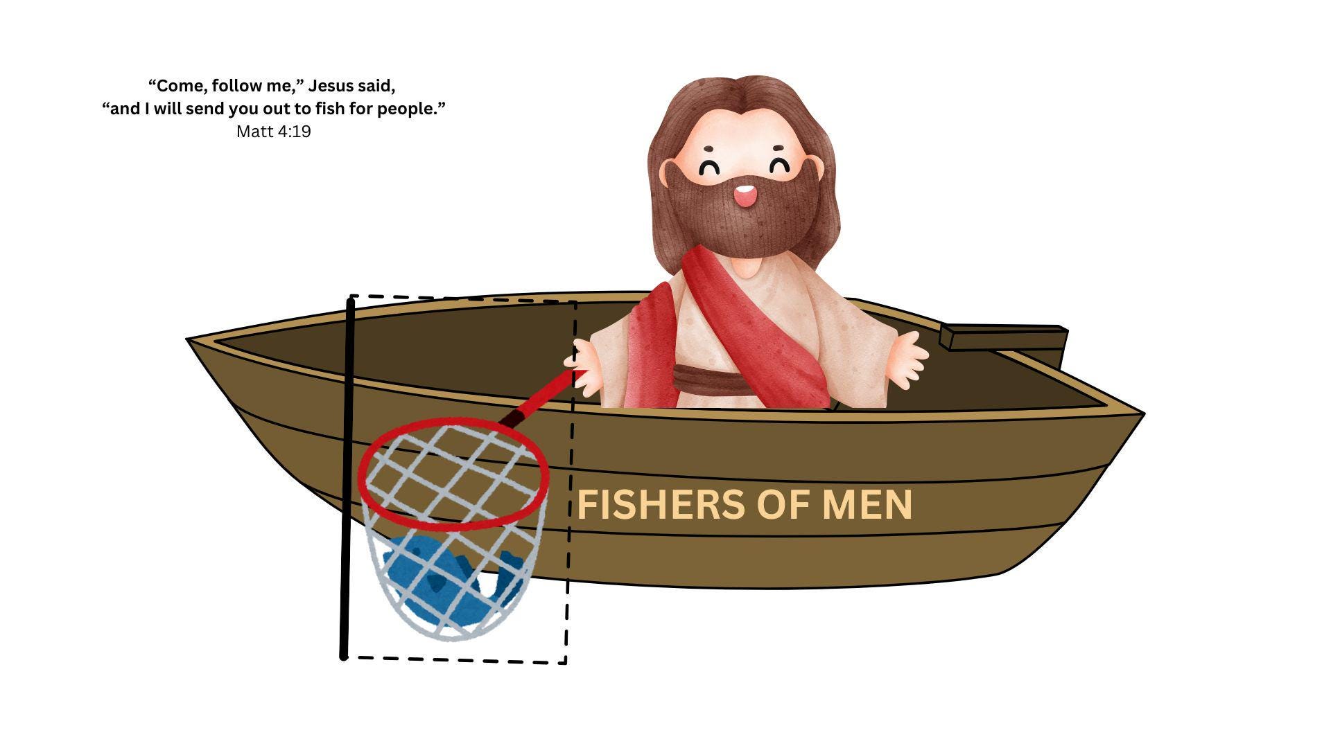 Fishers of Men Bible Craft for Kids, 12 Disciples of Jesus, Sunday ...